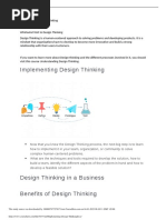 Understanding Design Thinking | PDF | Design Thinking | Agile Software ...