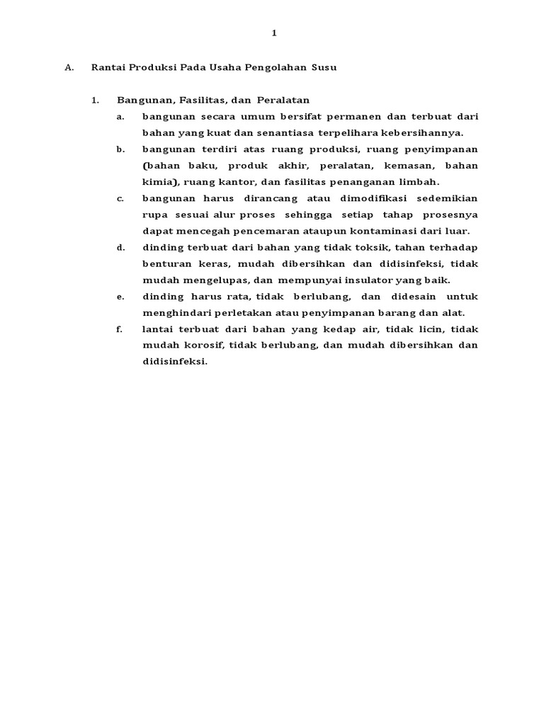 UPS(Unit pengolahan susu) | PDF