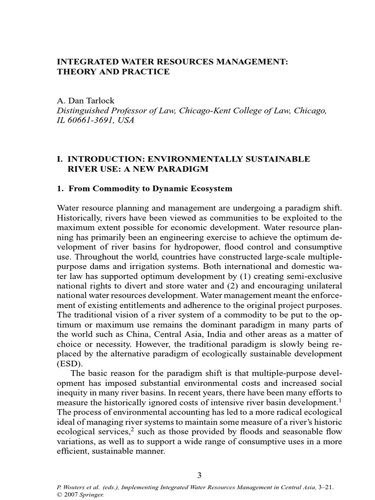 Integratedwater Resources Management | Download Free PDF | Water ... Integratedwater Resources Management | Download Free PDF | Water ...