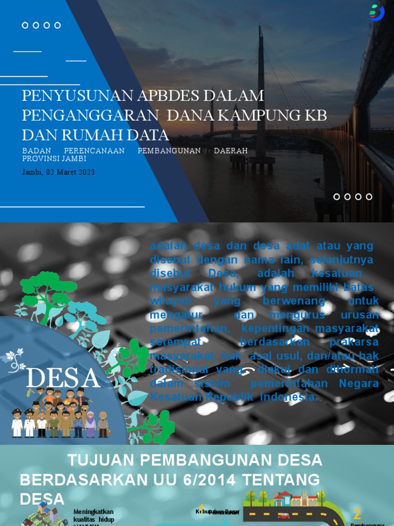 Penyusunan Apbdes Dalam Penganggaran Dana Kampung KB Dan Rumah Data | PDF