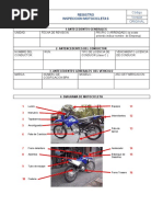Formato de Inspección de Motocicletas | PDF