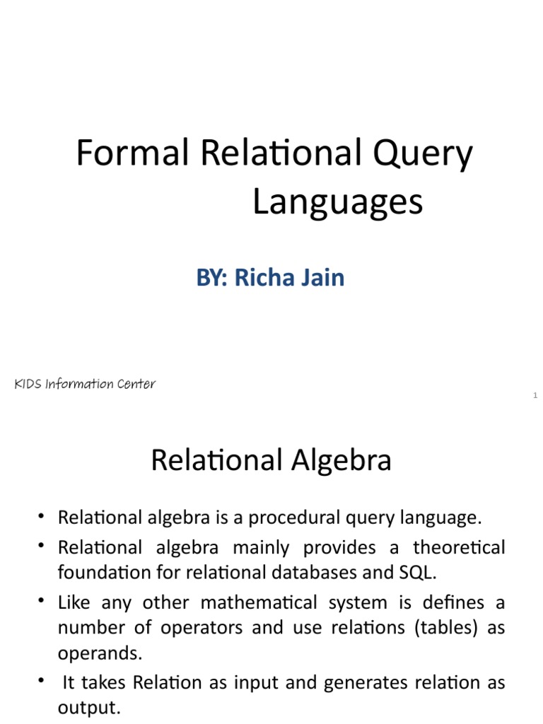 Relational Algebra | PDF | Relational Model | Data Model