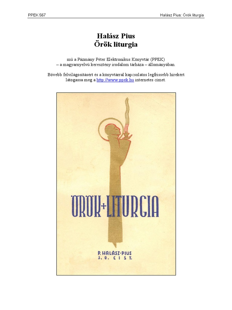 Halasz Pius Orok Liturgia 2 | PDF