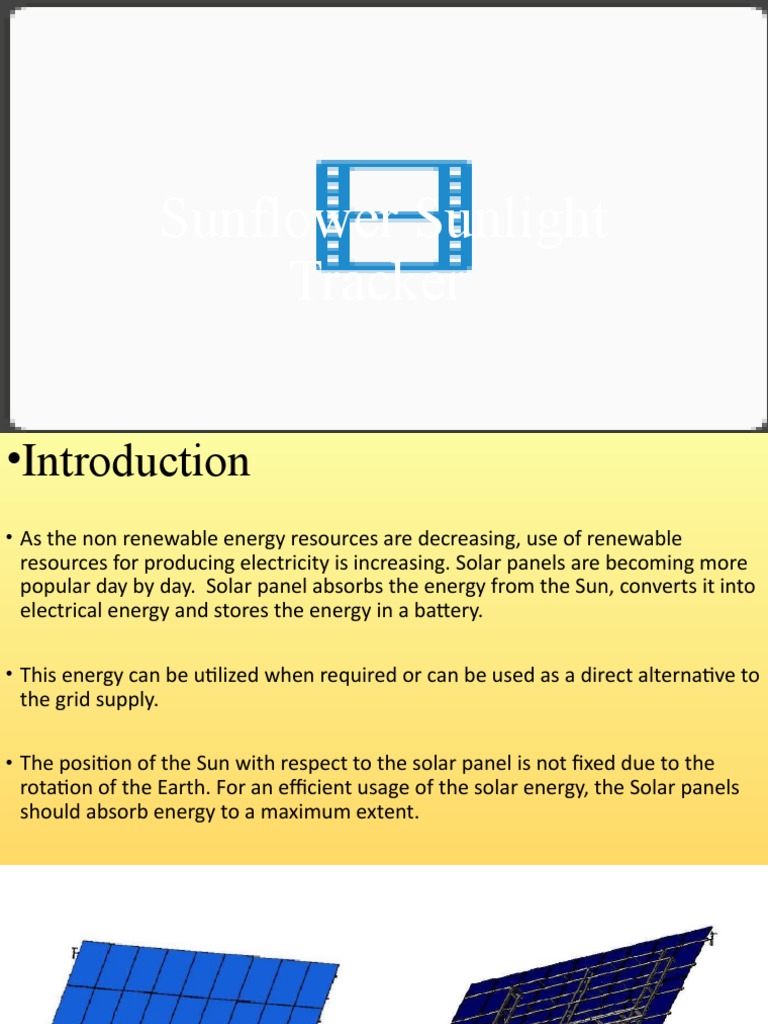 Sunflower Sunlight Tracker | PDF | Travel