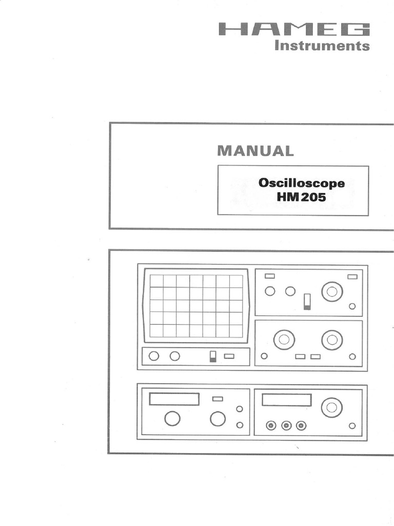 Hameg HM205 Oscilloscope Manual | PDF