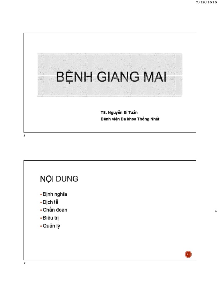 BỆNH GIANG MAI | PDF