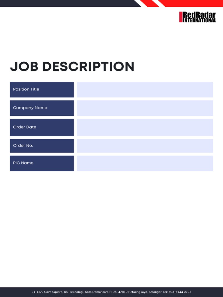 Job Description Template Guide | PDF | Linguistics