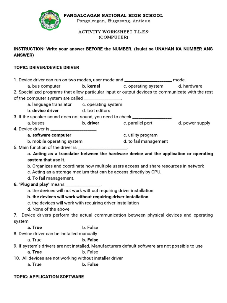 Tle 10 | Download Free PDF | Device Driver | Operating System