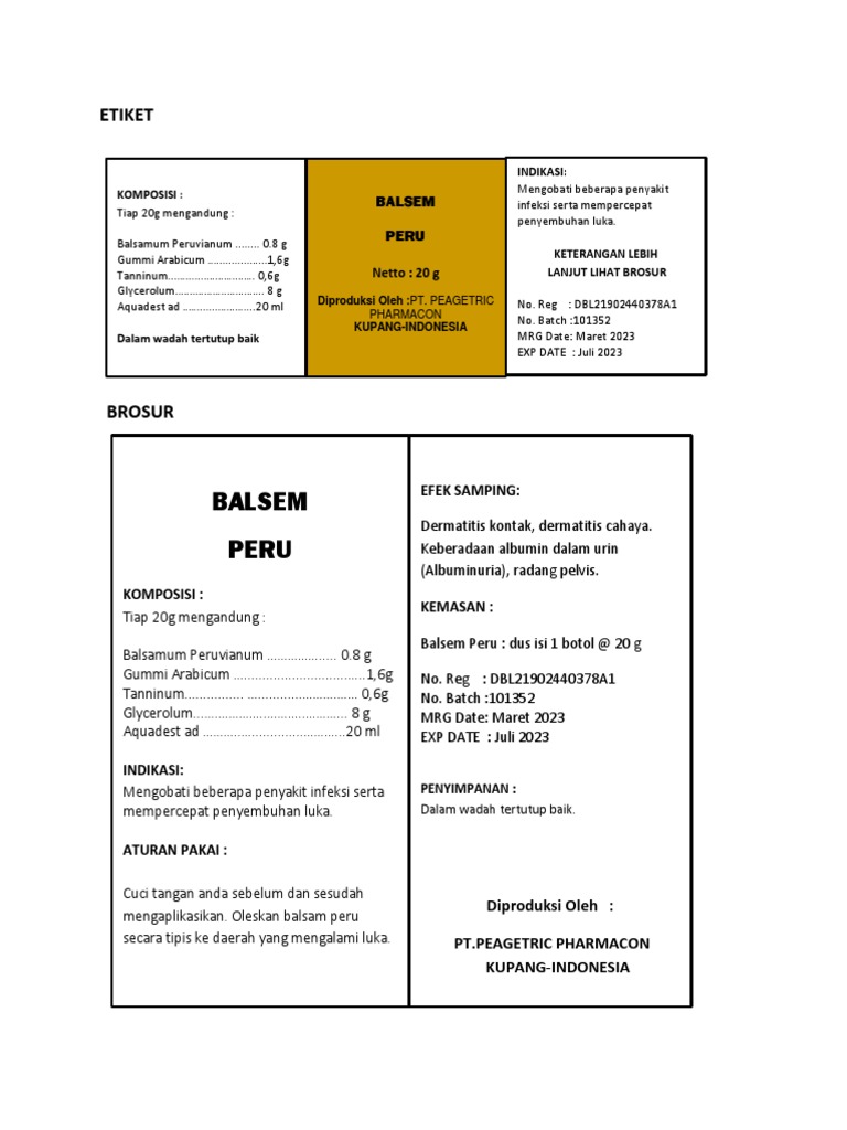 Balsem Peru untuk Penyembuhan Luka | PDF | Kesehatan Holistik