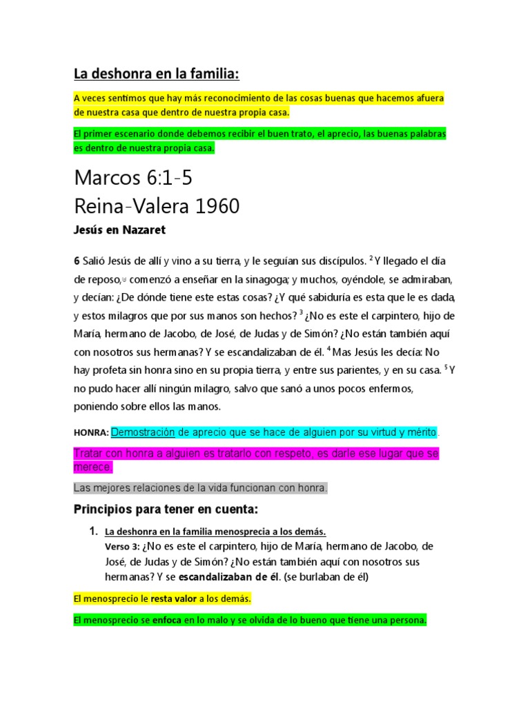 La deshonra y su impacto familiar | PDF | Jesús | San José