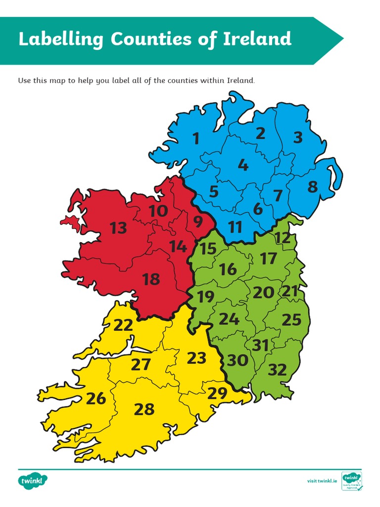t2 G 544 Labelling Counties of Ireland Activity - Ver - 2 | PDF ...