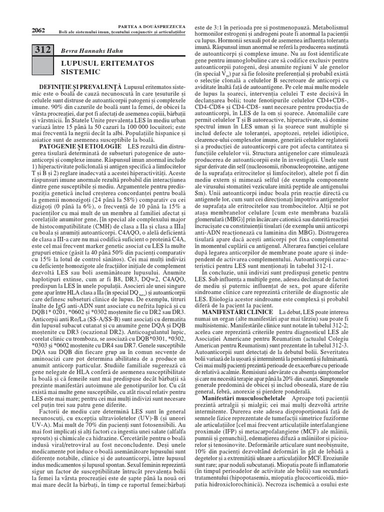 Lupusul Eritematos Sistemic: Bevra Hannahs Hahn | PDF