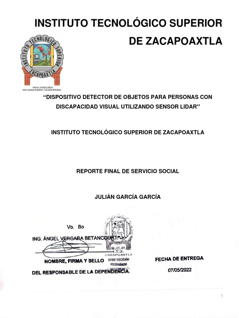 Reporte Final SS Julián | PDF | Ultrasonido | Invalidez
