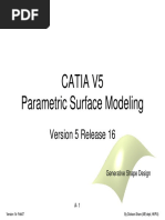 CATIA Wireframe and Surface Design Exercises | PDF