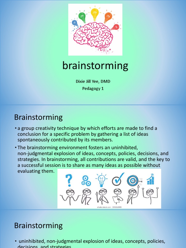 BRAINSTORMING | PDF | Brainstorming | Creativity