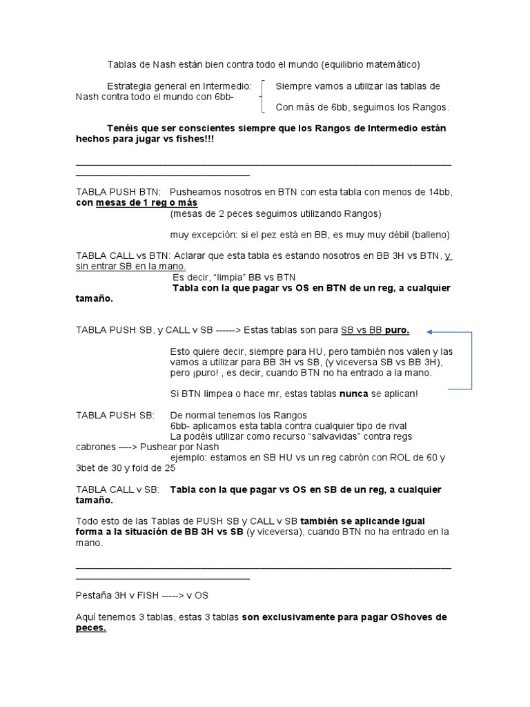 Como Usar Las Tablas de Nash y El Resto de Tablas | PDF