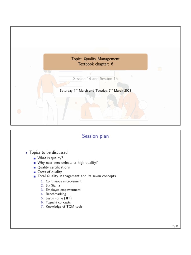Session 14 - Quality Management | PDF | Six Sigma | Systems Thinking