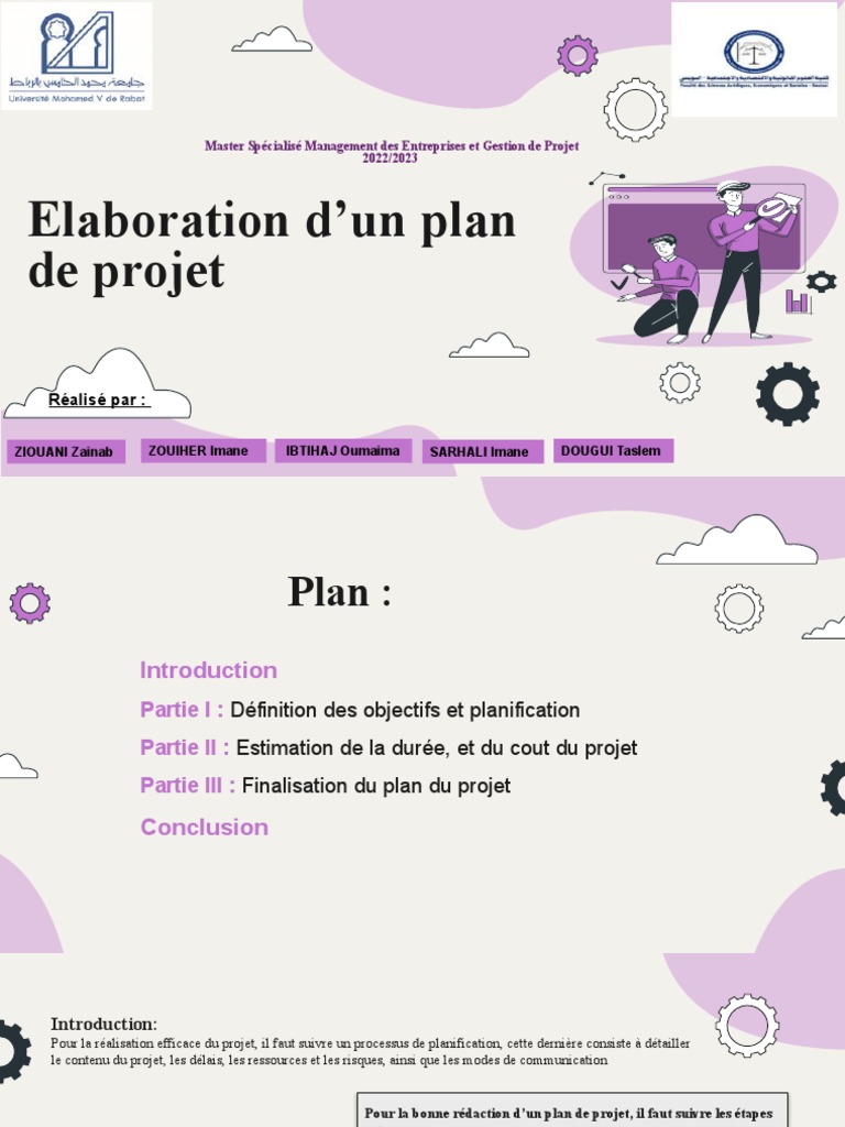 Élaboration d'un Plan de Projet Efficace | PDF | Planification | Risque