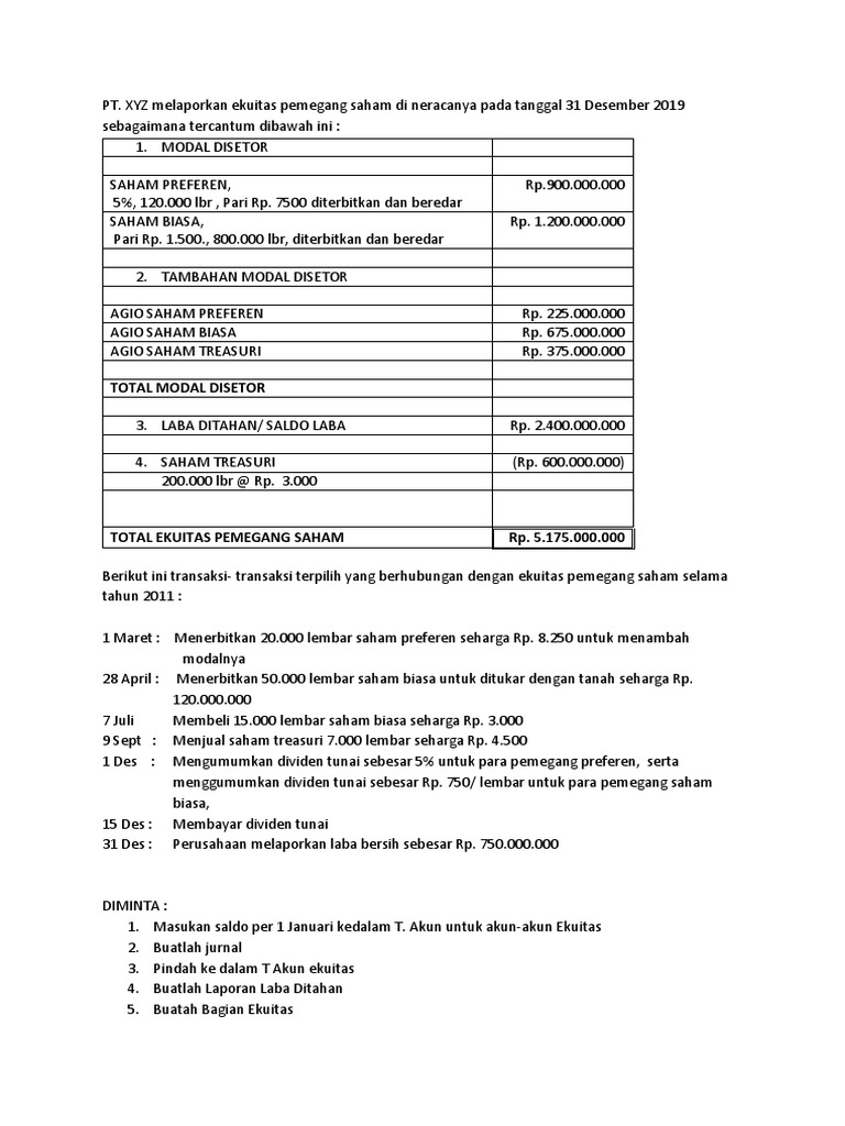 Sri Yana - 11210000094 - Tugas TM 13 Ekuitas | PDF