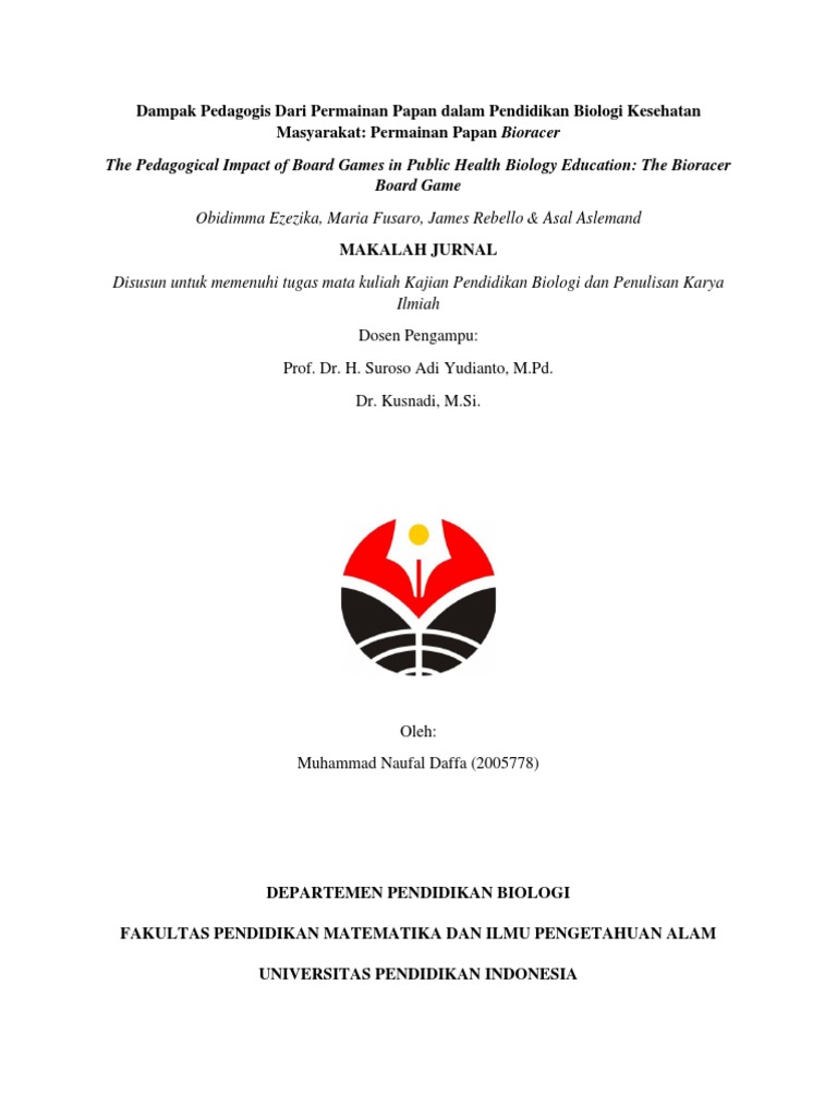 Kajian Makalah Pendidikan_Muhammad Naufal Daffa | PDF