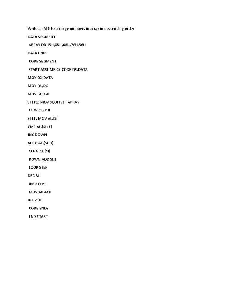 Micro | Download Free PDF | Assembly Language | Pointer (Computer Programming)