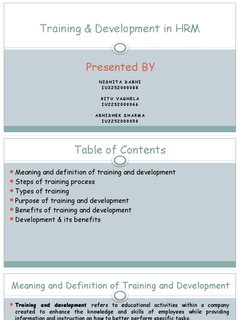 Maximizing Human Potential: A Comprehensive Guide to Training and ...