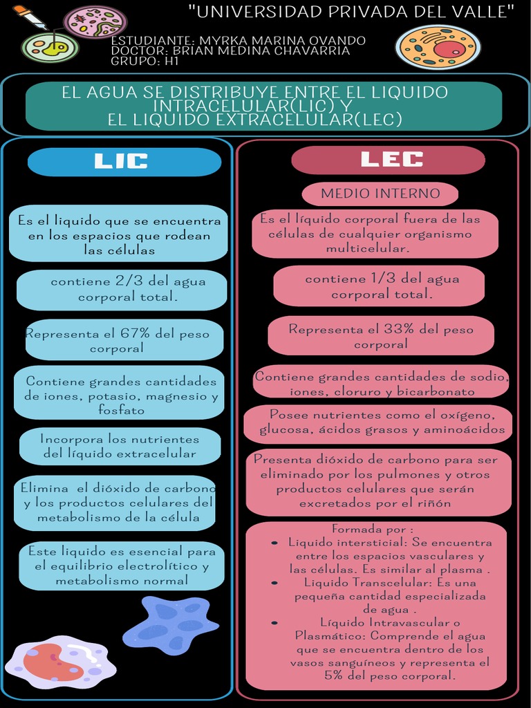 Líquido Intracelular y Extracelular | PDF | Bioquímica | Química