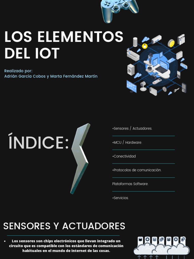 Elementos Del IOT | PDF | Microcontrolador | Internet de las Cosas