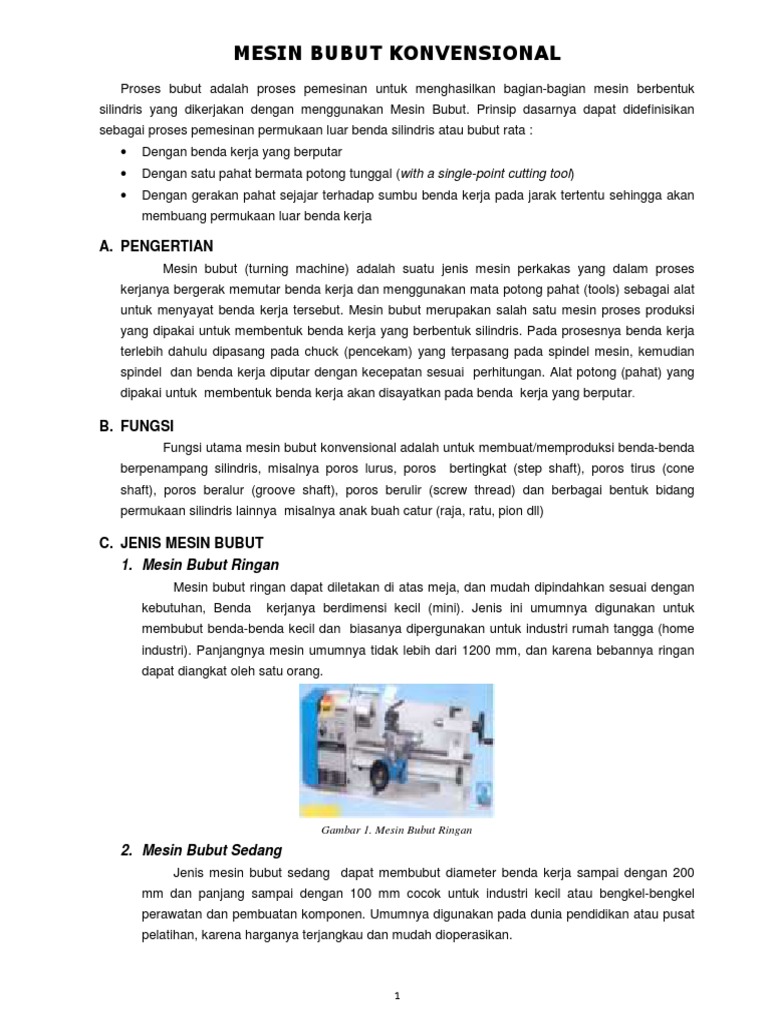 Modul Bubut Dasar | PDF
