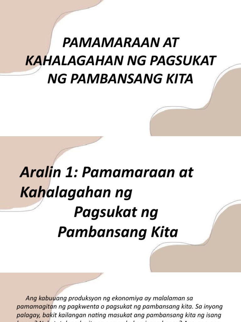 AP Quarter 3-Module2 PAMAMAMARAAN AT KAHALAGAHAN NG PAGSUKAT NG ... AP Quarter 3-Module2 PAMAMAMARAAN AT KAHALAGAHAN NG PAGSUKAT NG ...