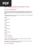 Mini-Cog Test Administration & Scoring Guide | PDF | Behavioural ...