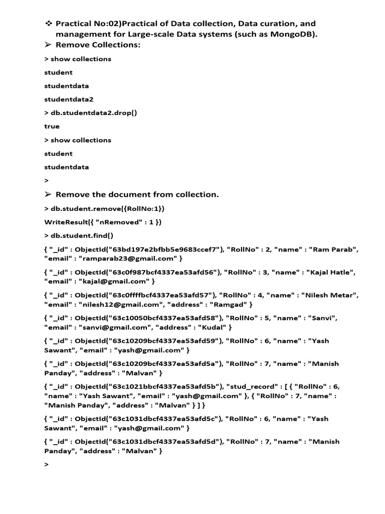 Data Science Practical No 02 Pdf Algorithms And Data Structures Information Management