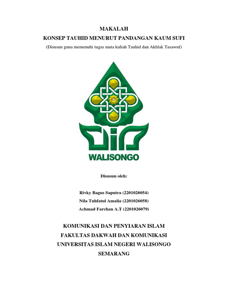 Konsep Tauhid dalam Sufisme | PDF | Filsafat