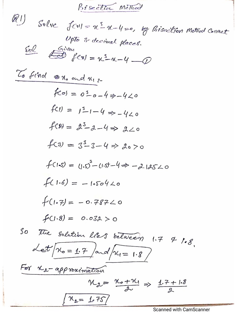 Bisection Method | PDF