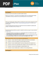 Cno Learning Plan | PDF | Nursing | Goal