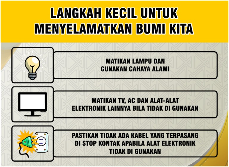 Stiker Hemat Energi dan Matikan Listrik | PDF