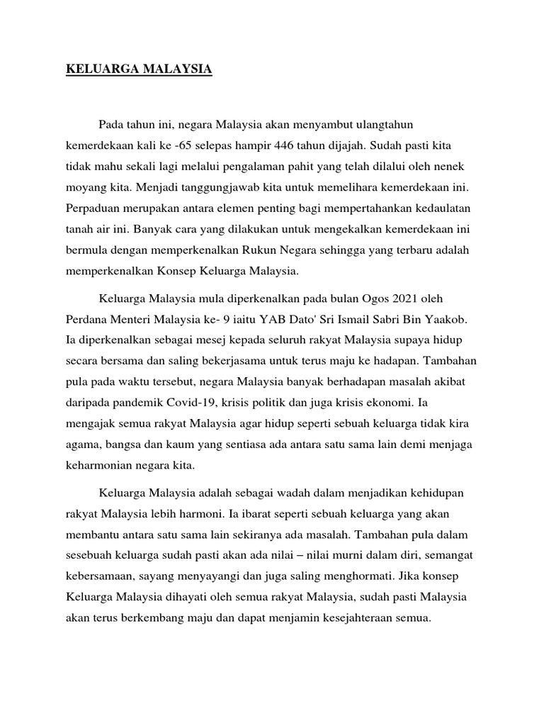 Keluarga Malaysia Pdf 