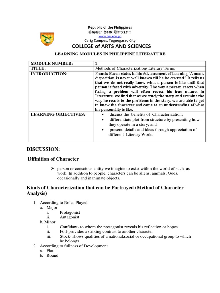 Module 2 Phil. Li | PDF | Narration | Plot (Narrative)