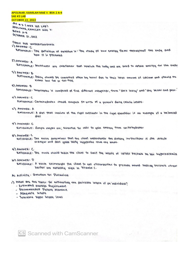 Lab #3 Nur 102 | PDF