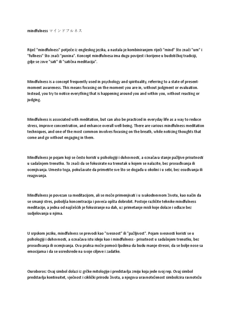 Mindfulness | PDF