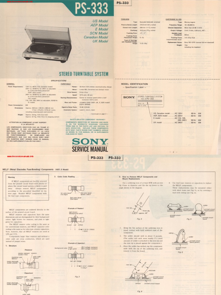 Sony PS-333 | PDF | Business | Law