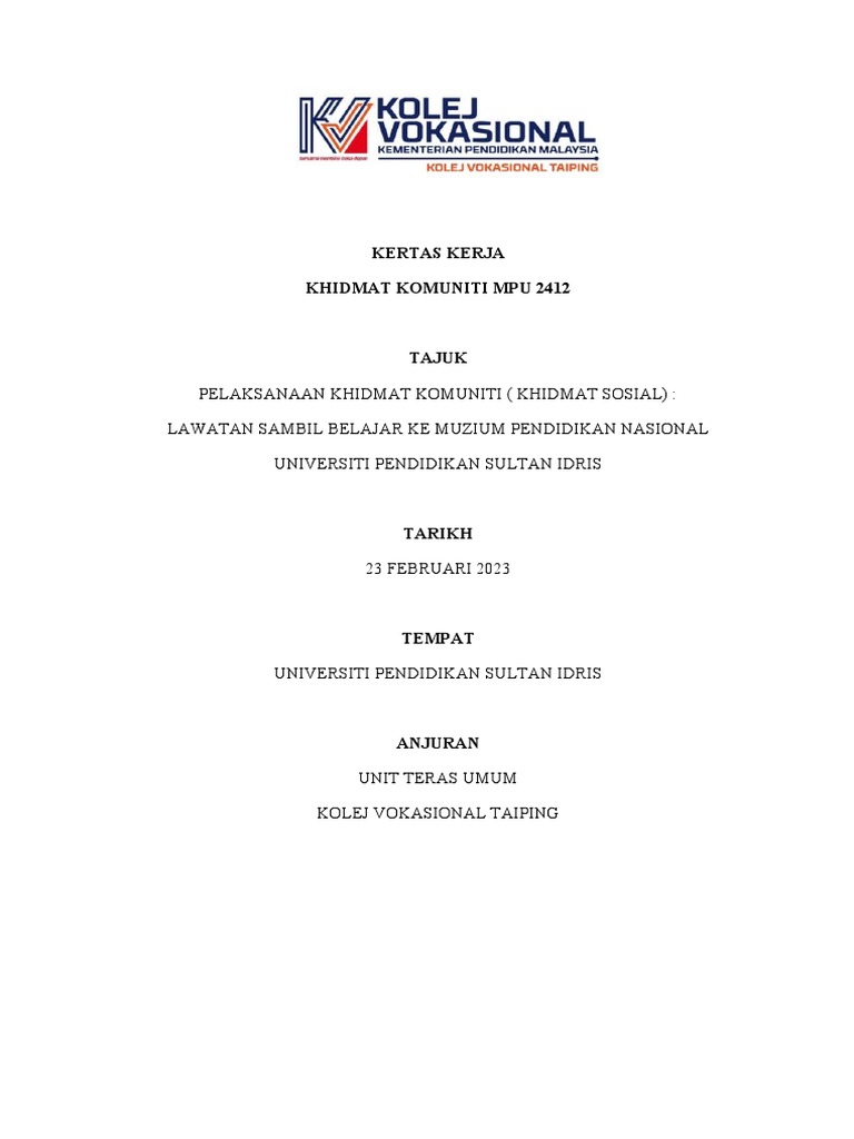 Kertas Kerja Upsi | PDF