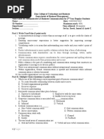 Communication Skills Past Papers | PDF | Communication | Nonverbal ...