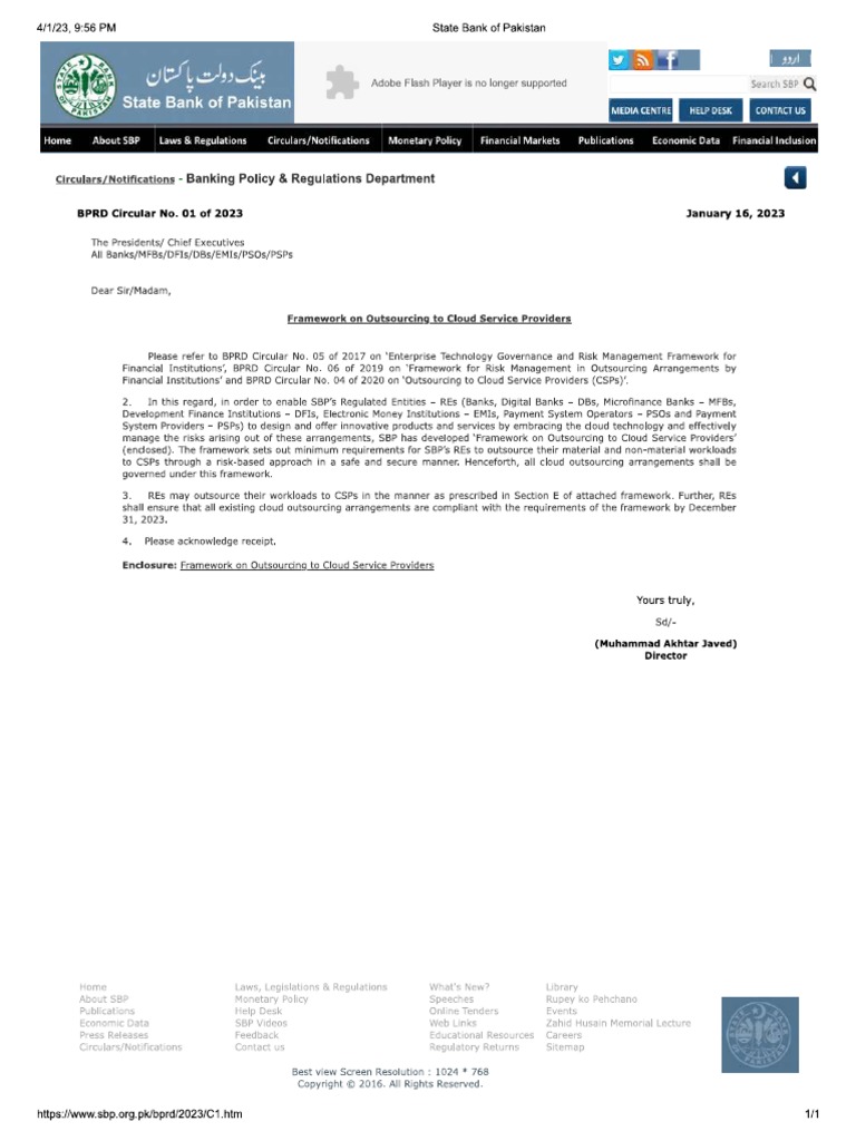 Framework On Outsourcing To Cloud Service Providers Pdf