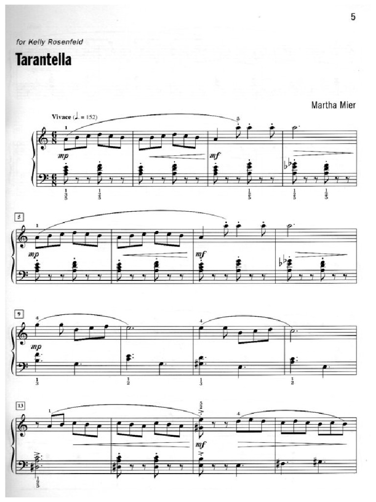 Martha Mier Tarantella | PDF