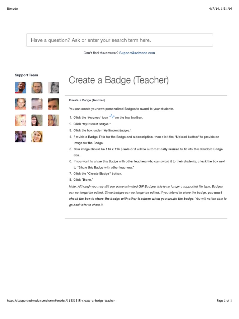 Edmodo Creating Badges For Students | PDF | Software Development | Computing