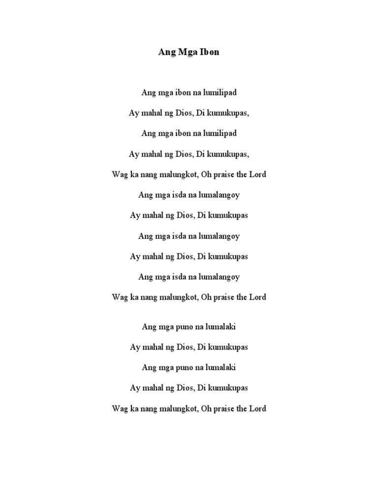 Ang Mga Ibon | PDF