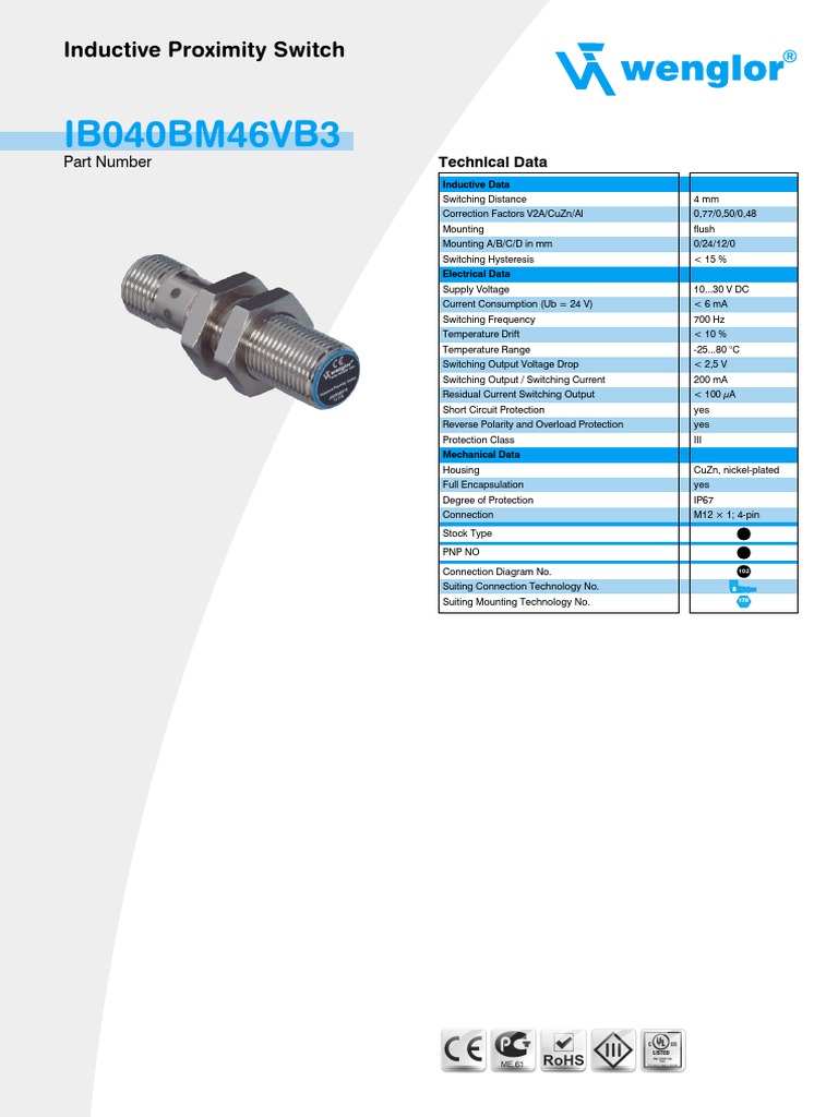 Data Sheet Prox IB040BM46VB3 | PDF | Power Supply | Vacuum Tube