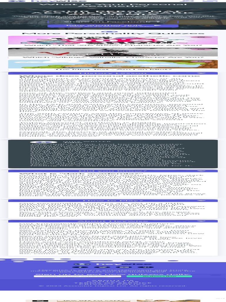 What Is Your Personal Aesthetic - Heywise | PDF | Aesthetics | Fashion