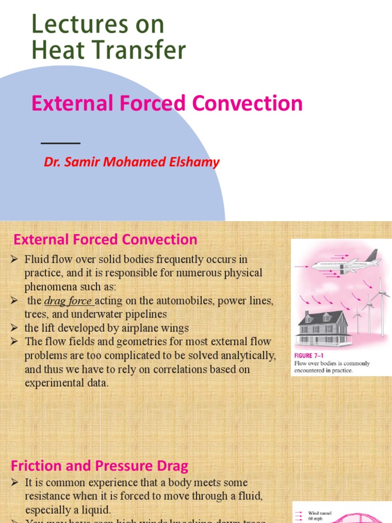Heat Transfer Lect 4 (External Forced Convection) | PDF | Fluid Dynamics | Reynolds Number